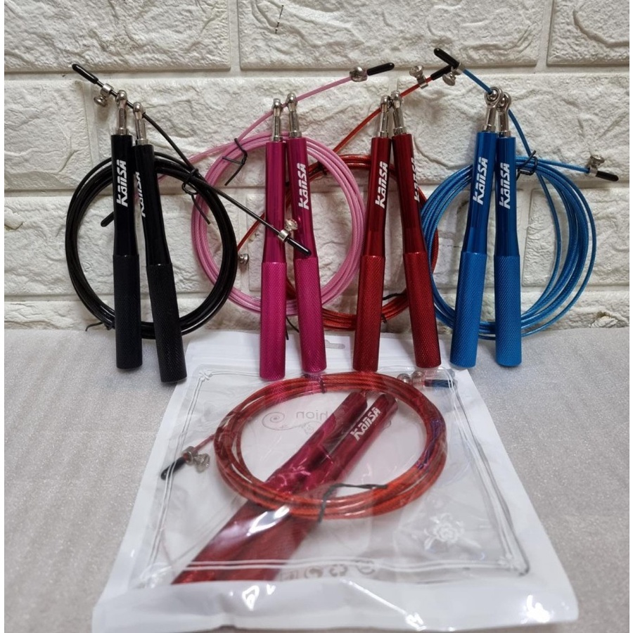 Jual CROSSFIT SPEED JUMP ROPE / Speed Jump rope aluminium THICK STEEL ...
