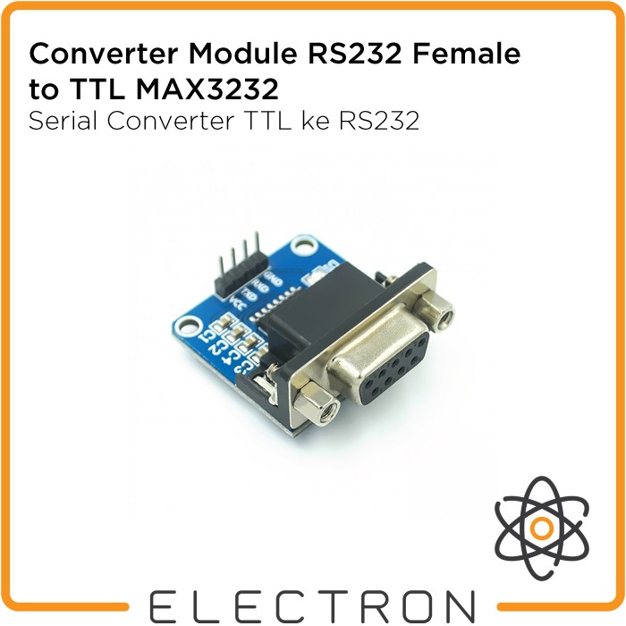 Jual Converter Module RS232 Female to TTL MAX3232 Serial DB9 MAX232 3 ...