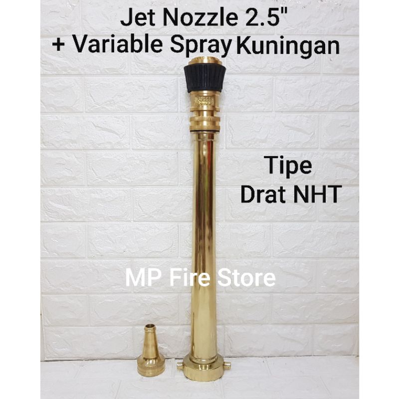 Jual FIRE JET NOZZLE PEMADAM DRAT NHT 2.5 in ANSI VARIABLE SPRAY FOG KUNINGAN | Shopee Indonesia