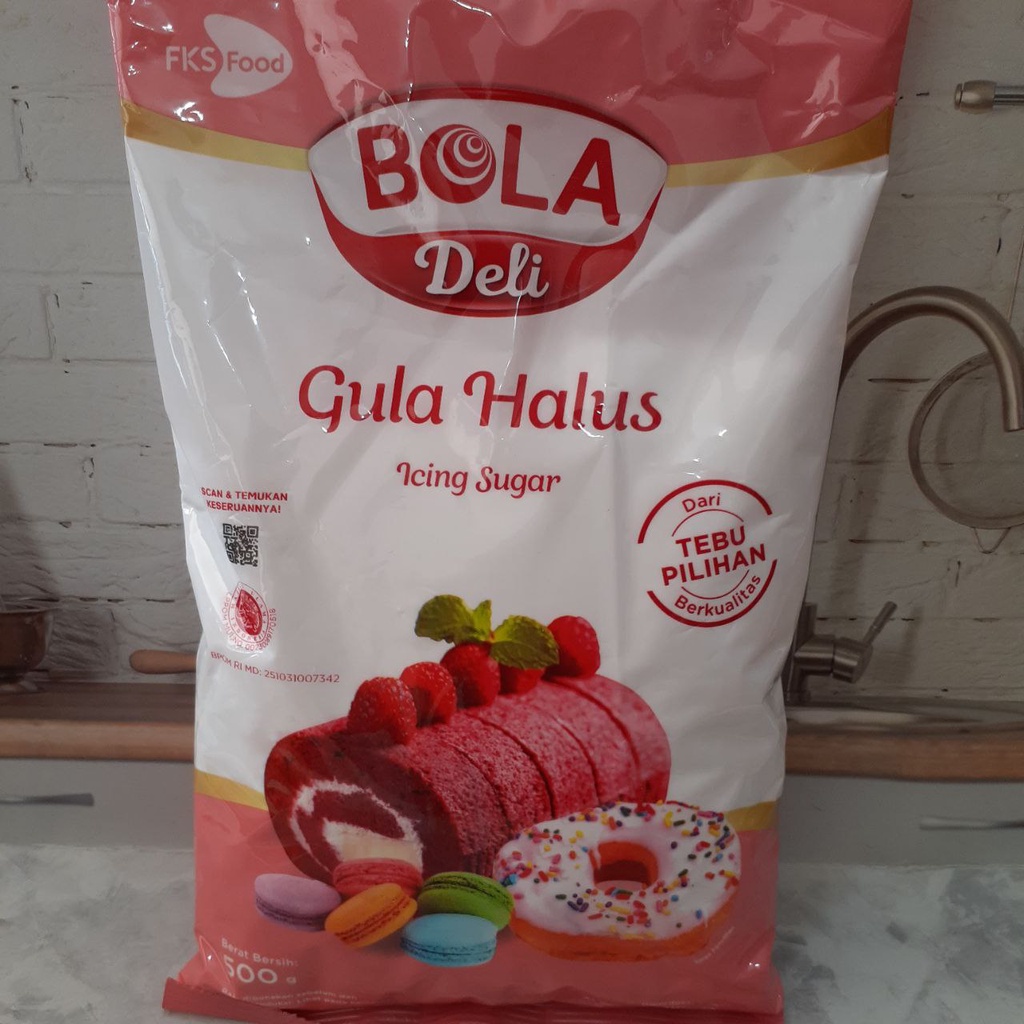 Jual Gula Halus Icing Sugar Bola Deli 500g | Shopee Indonesia