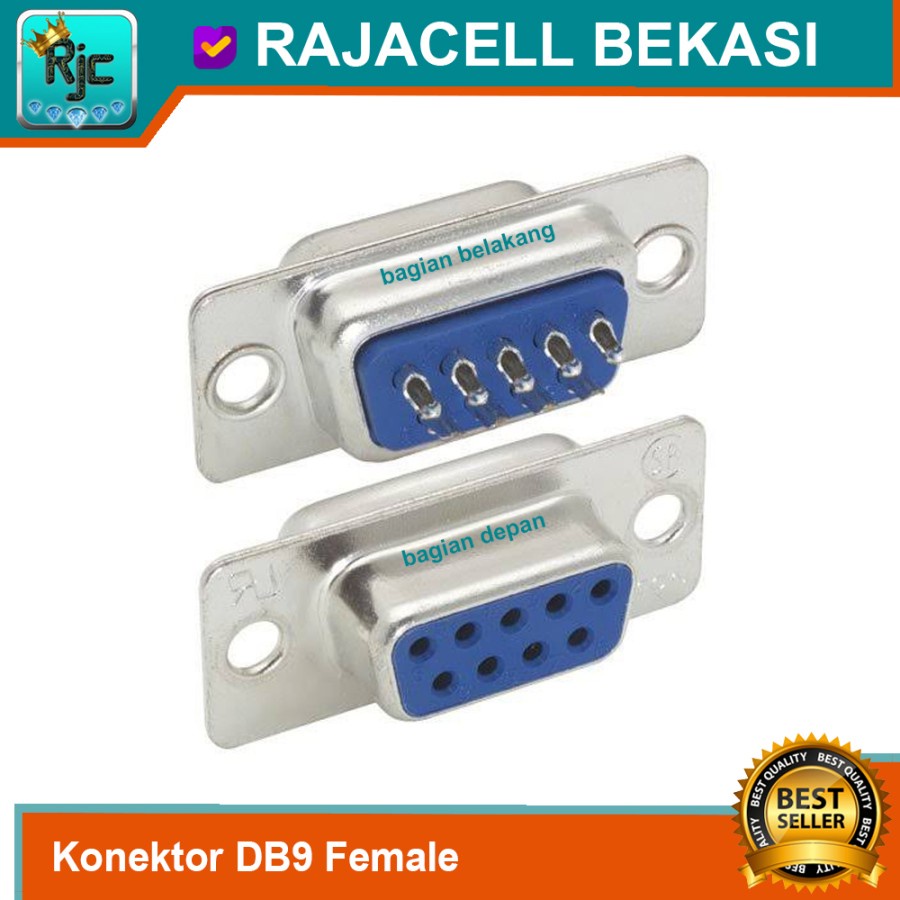 Jual Konektor DB9 Male Female 9 Pin db9 RS232 Serial Port Connector ...
