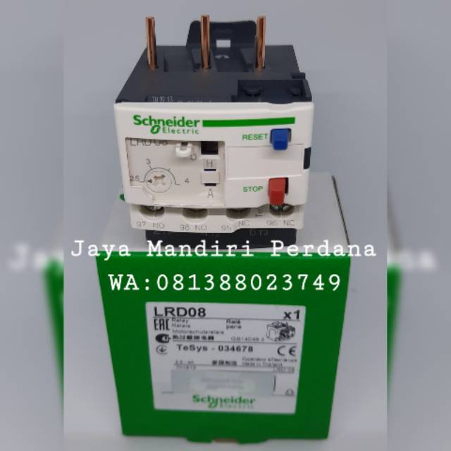 Jual Thermal Overload Relay LRD08 2,5-4A,Barang 100%Baru & Asli, Mohon Konfirmasi Stock Sebelum ...
