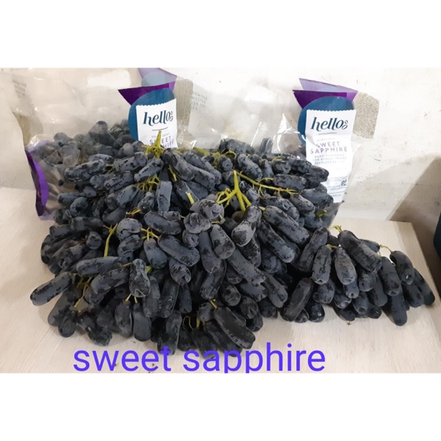 Jual ANGGUR PANJANG2 (AUSTRALIAN BLACKSEED GRAPES) | Shopee Indonesia