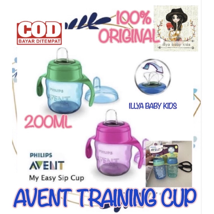 Jual Philips Avent Spout Training Cup Handle 6m Botol Minum Bayi 200ml ...
