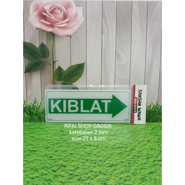 Jual MUSOLAH KIBLAT SIGN BOARD AKRILIK MURAH BERKUALITAS | Shopee Indonesia