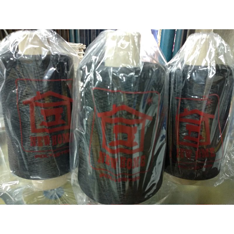 Jual Benang Obras Polyester Hitam NEW HOME ( 1 bj ) | Shopee Indonesia