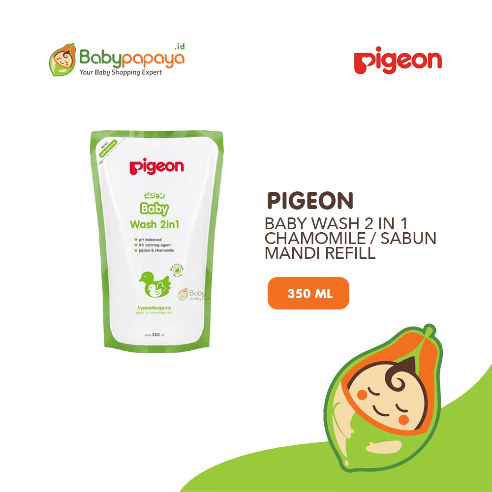 Jual PIGEON Baby Wash 2in1 Chamomile / Sabun Mandi 350Ml Refill ...