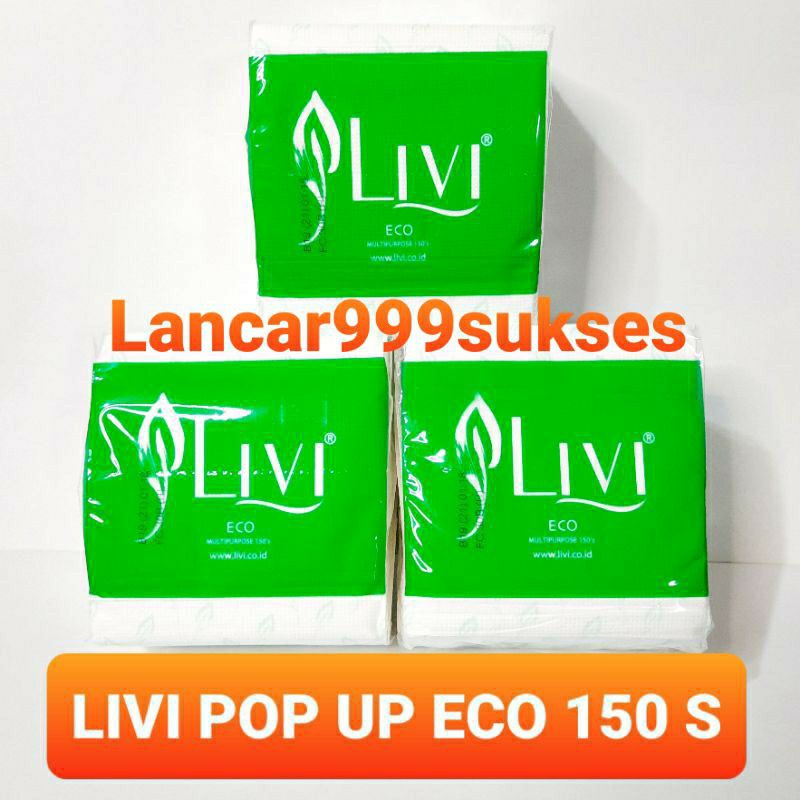 Jual Tissue livi 1 karton pop up 150 sheets 1 kardus tissue livi 1 dus ...