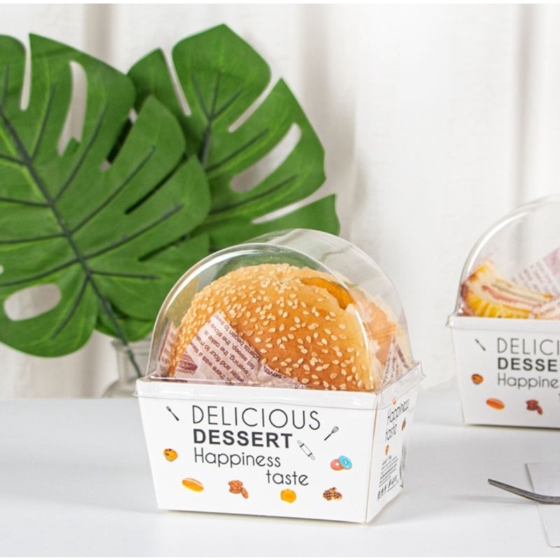 Jual box sandwich/box kue/kotak kue/kotak mika/toast box/cookies box ...