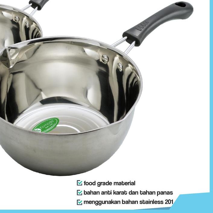 Jual KOMODO PANCI SUSU STAINLESS STEEL - MILK PAN UKURAN 18 , 20 CM ...