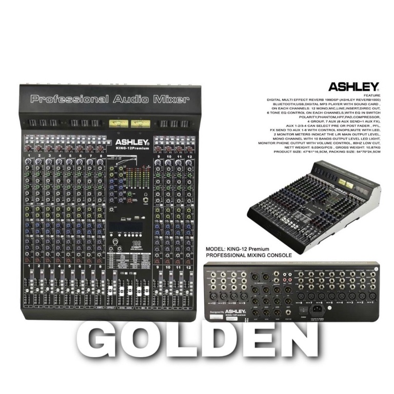 Jual Mixer Ashley King 12 Premium Original 12 Channel King12 Premium ...