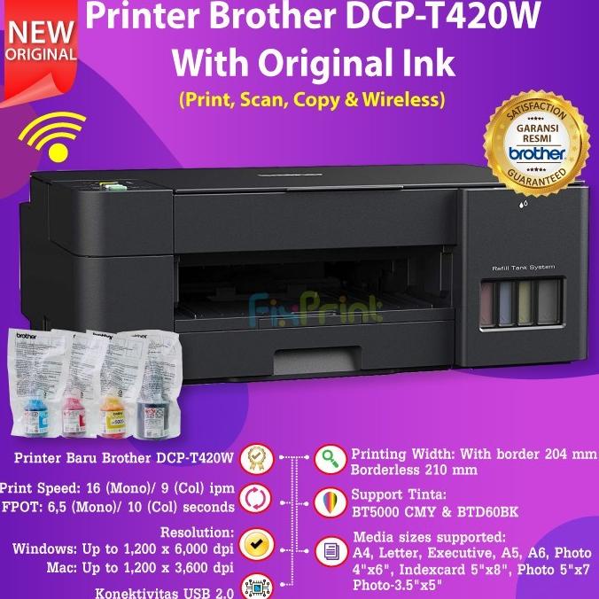 Jual Printer Brother DCP-T420W DCP T420W WiFi Wireless Print-Scan-Copy ...