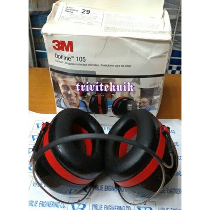 Jual earmuff optime 105 with neckband for behind the head,peltor 3m ...
