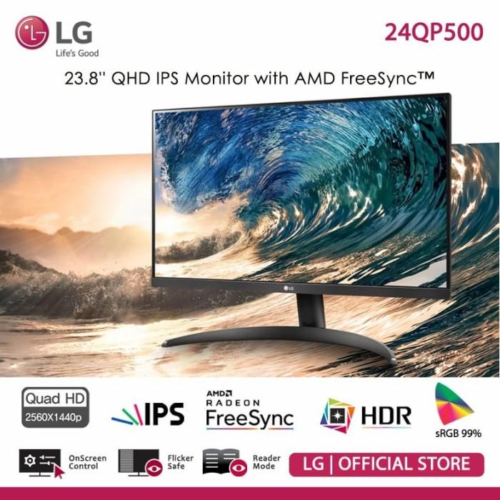 Jual Monitor LED LG 24 Inch 24QP500 IPS QHD FreeSync HDMI DP HDR10 ...
