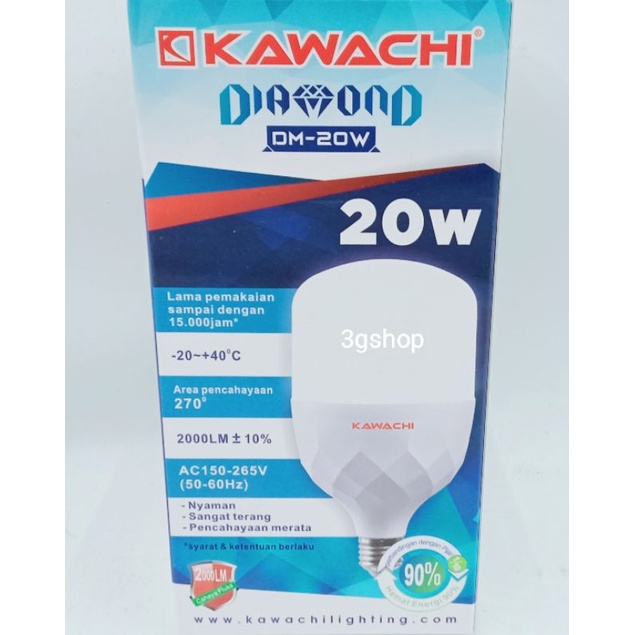 Jual Bola Lampu LED Diamond Kawachi 20 WATT DM-20W Kapsul Capsul LED | Shopee Indonesia