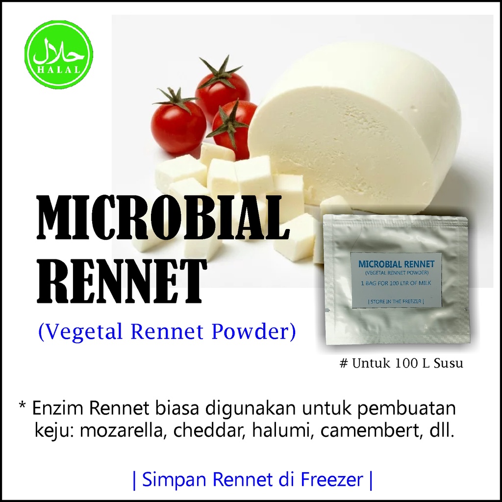 Jual Rennet Serbuk Untuk 100L Susu Enzim Rennet Untuk Pembuatan Keju ...