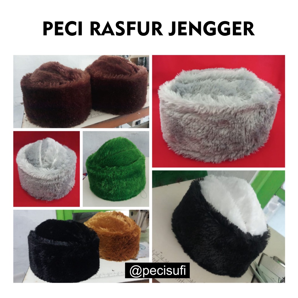 Jual Peci Rasfur Jengger Peci Bulu Peci Unik Peci Sufi Songkok Kopiah ...