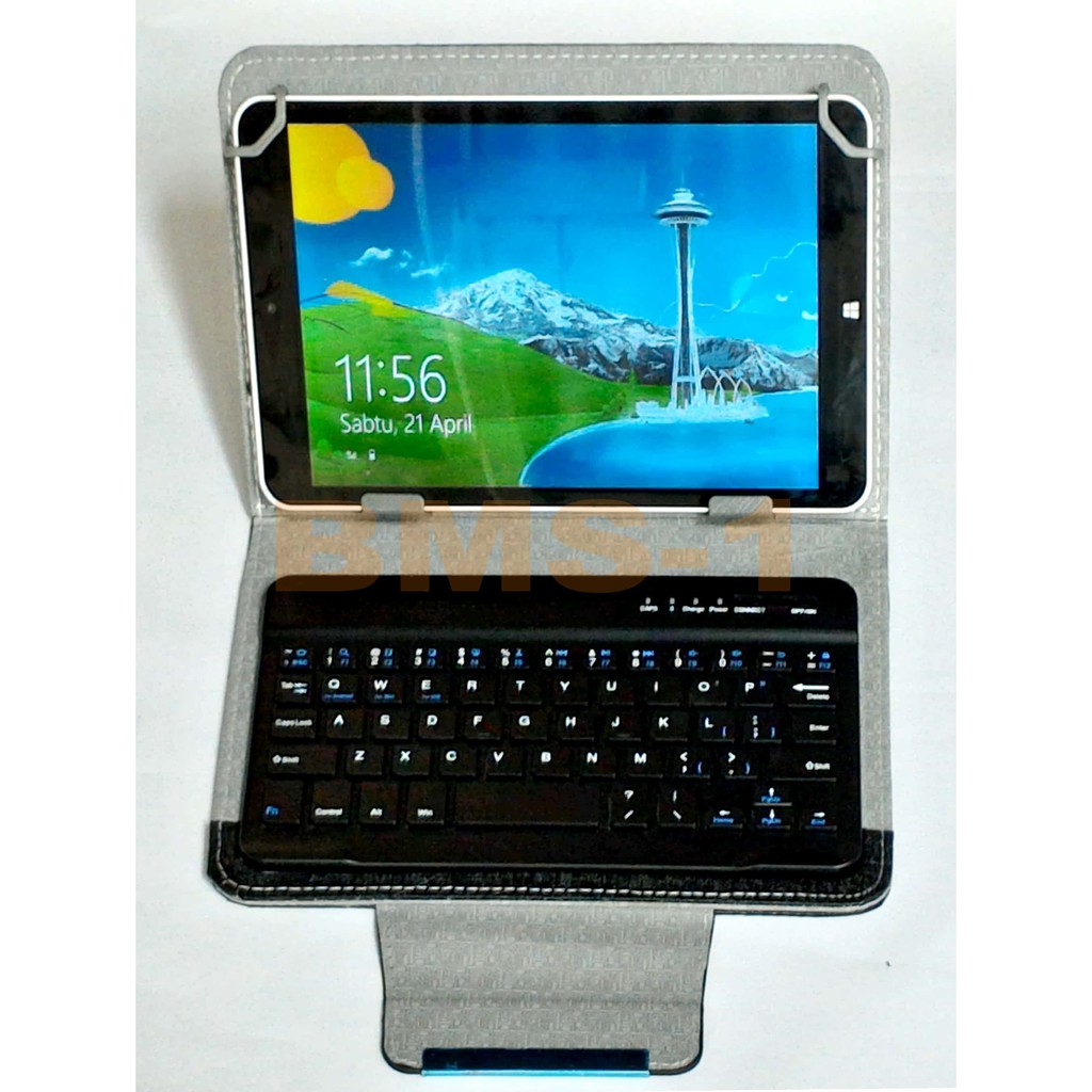 Jual ADVAN W80 BLUETOOTH KEYBOARD LEATHER CASE UNIVERSAL - Hitam ...