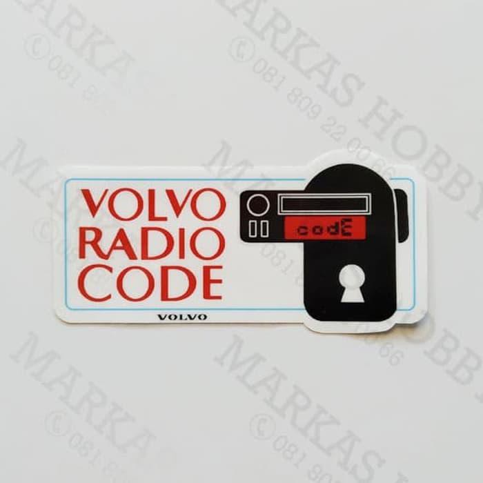 Jual Stiker / Sticker Volvo Radio Code Single Tempel Dalam | Shopee ...