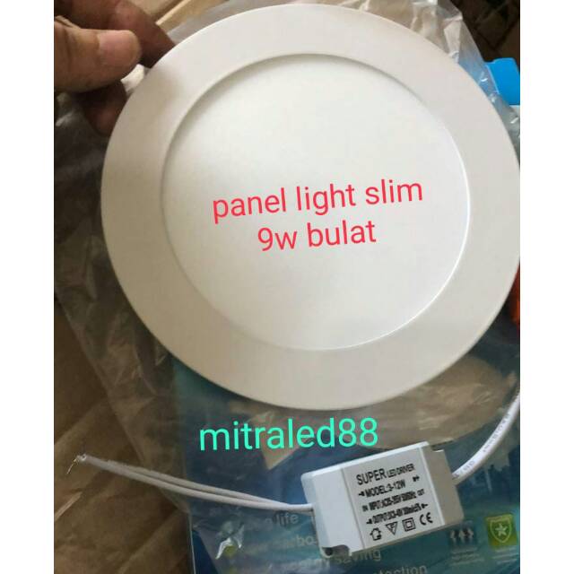 Jual Led Downlight panel light 9w slim Panel Led inbow 9watt bulat ...