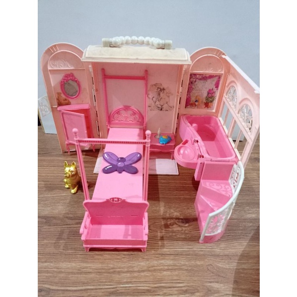 Jual rumah barbie mattel rumah tas barbie lemari barbie playhouse ...
