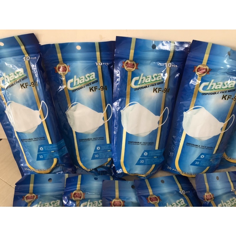 Jual masker KF 94 Chasa fish shaped mirip sensi evo sachet isi 10 pcs ...