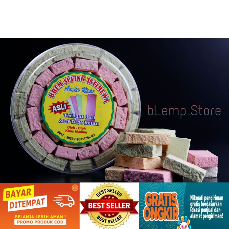 Jual Brem Khas Madiun Aneka Rasa Suling Istimewa kemasan Toples Besar ...