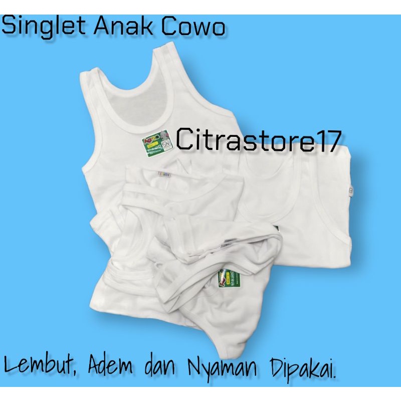 Jual PAKET SINGLET ANAK 6 PCS | SINGLET ANAK AGREE KIDS ST-02 | SINGLET ...