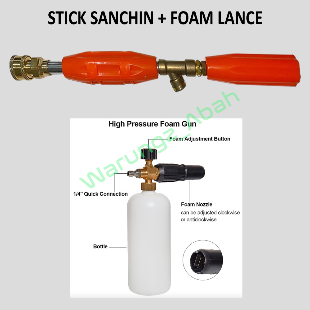 Jual TEMBAKAN PISTOL SEMPROTAN STICK SANCHIN 30CM 30 CM TEKANAN TINGGI ...