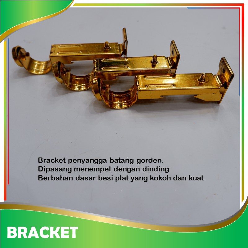 Jual Bracket besi gorden penyangga dudukan rollet batang tiang tongkat ...