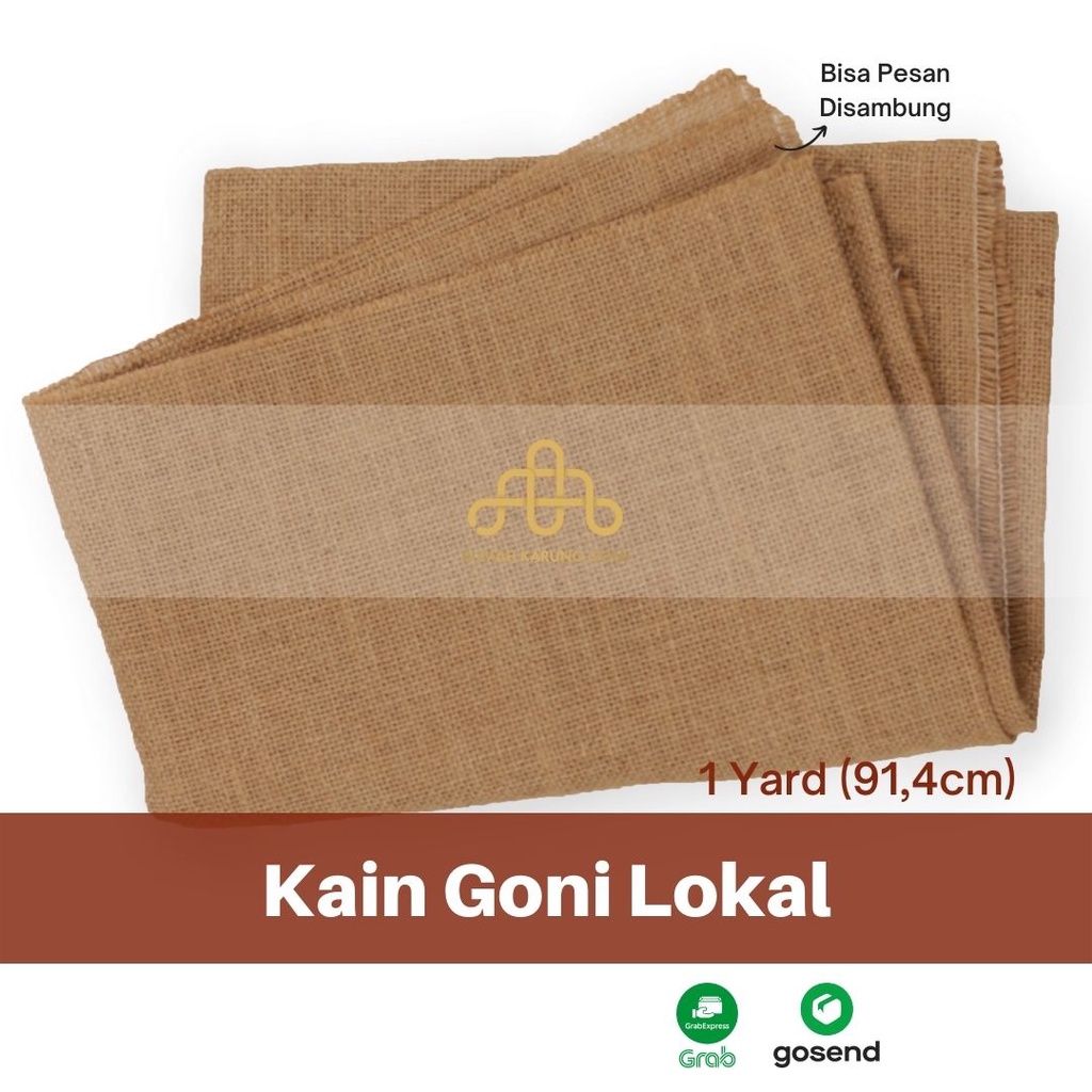 Jual Kain Goni Baru 1 Yard - Burlap Jute Eco Fabric - Bahan Kerajinan ...