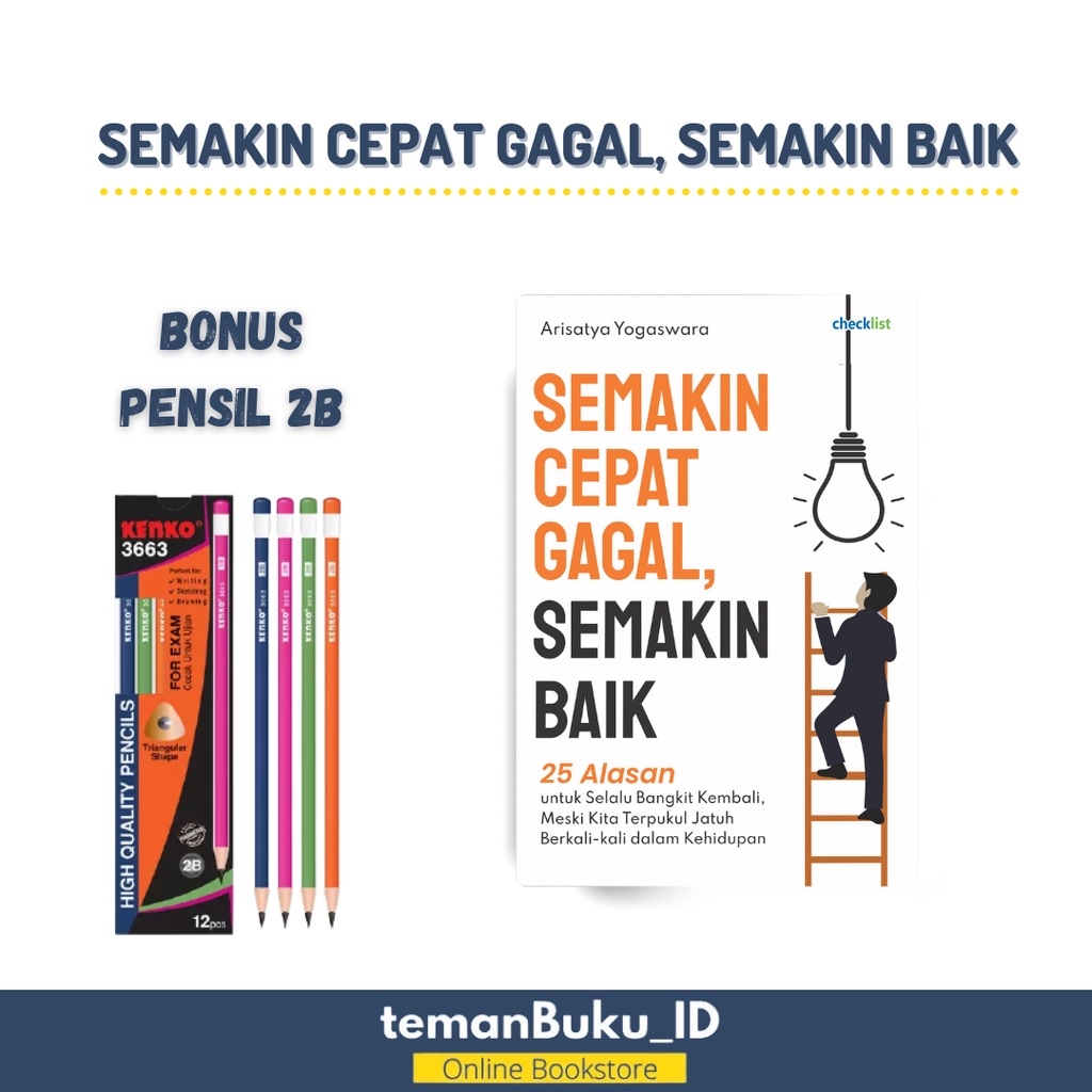 Jual Buku Motivasi Semakin Cepat Gagal Semakin Baik Checklist
