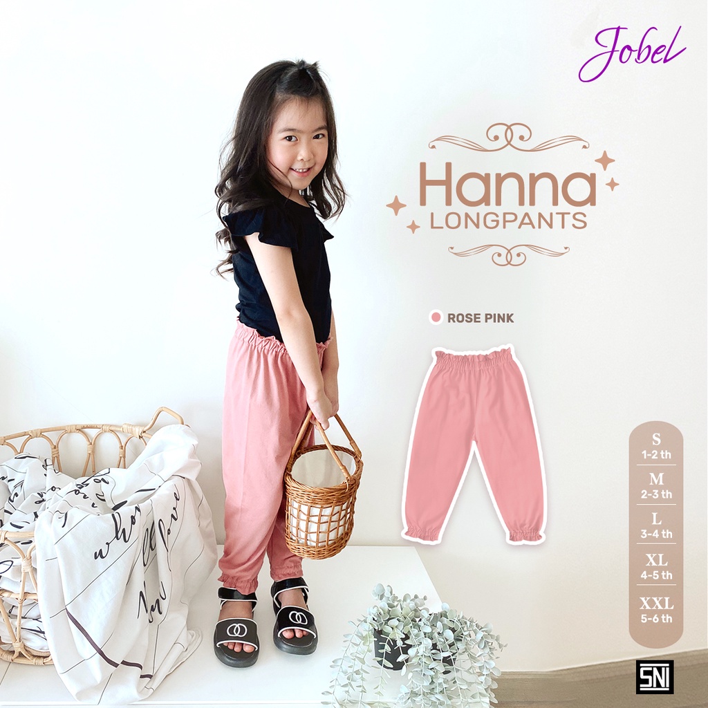 Jual Jobel Hanna Longpants 1-6 Tahun Celana Panjang Adem Fashion Anak Perempuan CBKS/SDI ...
