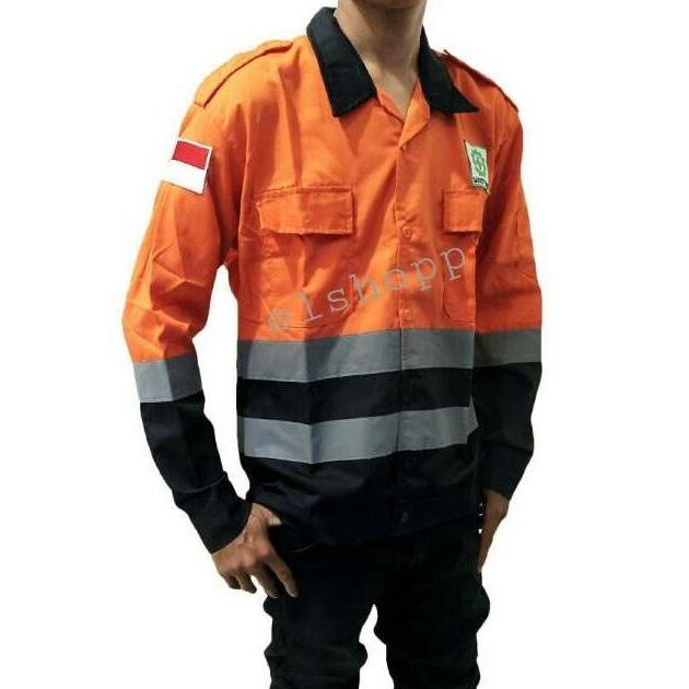 Jual Ts15 - Baju Seragam Kerja Safety Plus Logo Mayestikproject ...