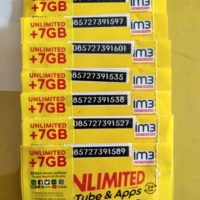 Jual Sp IM3 Bundling Unli 7Gb limited edition | Shopee Indonesia