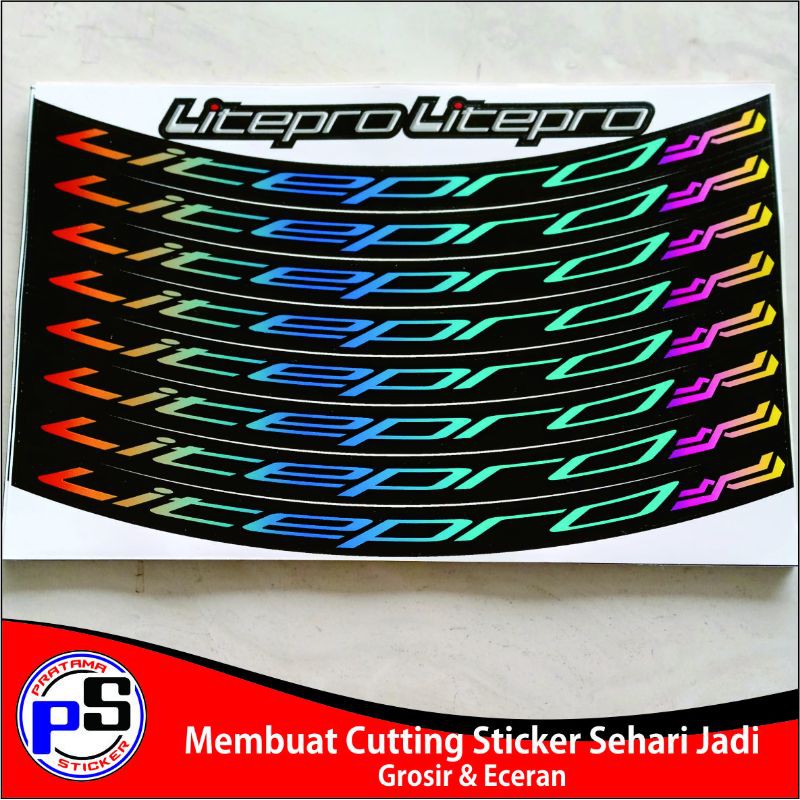 Jual Sticker Decal Rims Velg Litepro Sepeda 26 27.5 | Shopee Indonesia