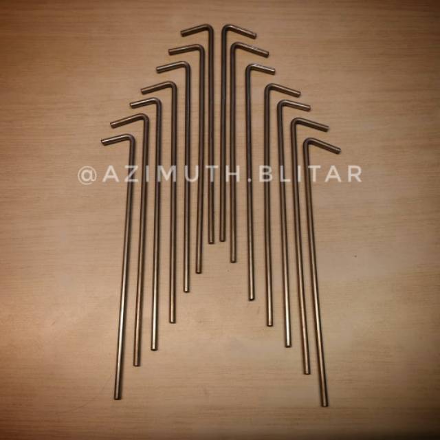 Jual PASAK TENDA CAMPING BESI / GALVANISH PASAK ULTRALIGHT ALUMINIUM ...