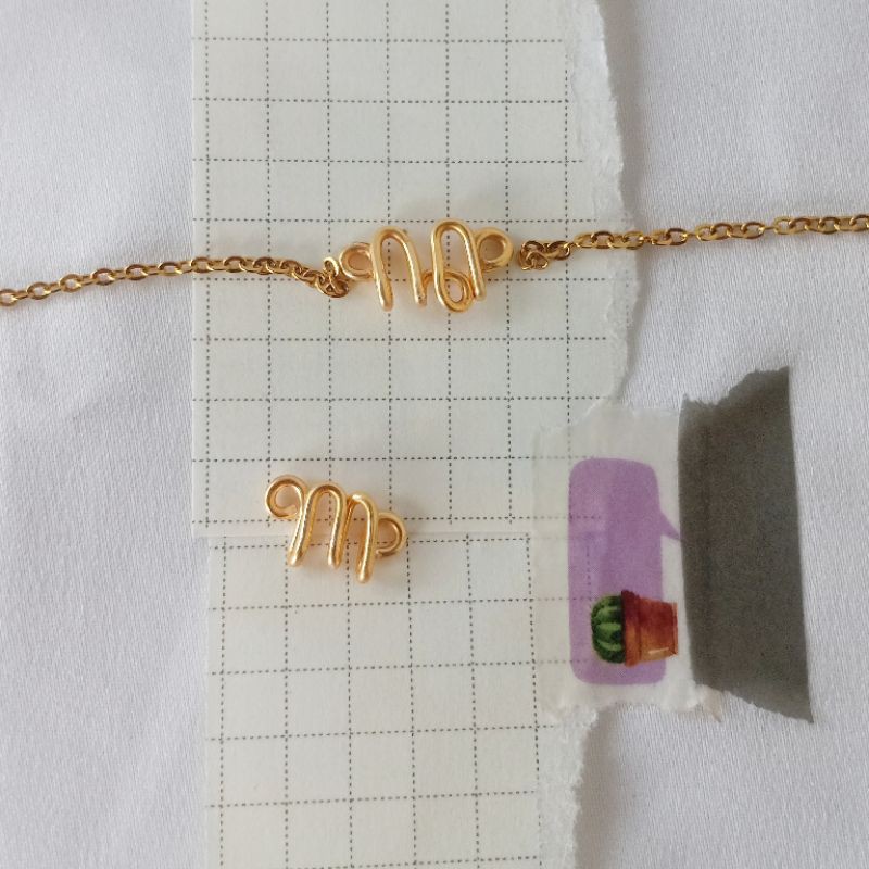 Jual Rose - Gelang inisial Titanium Aksara Jawa | Shopee Indonesia