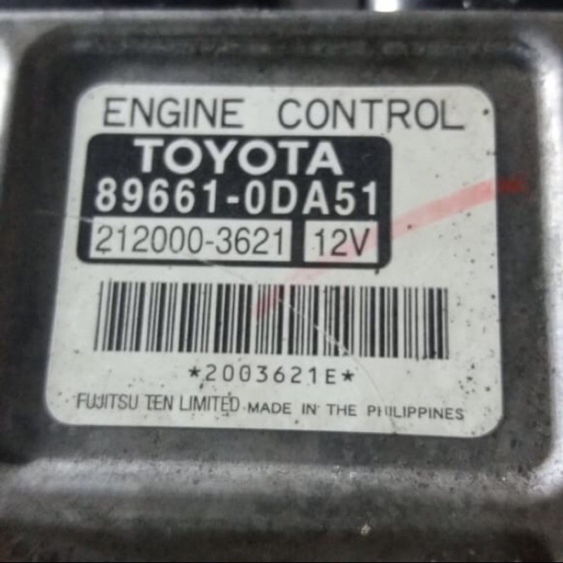 Jual ECU Engine Control Unit Komputer Toyota Vios E New Limo Gen 2 Non ...