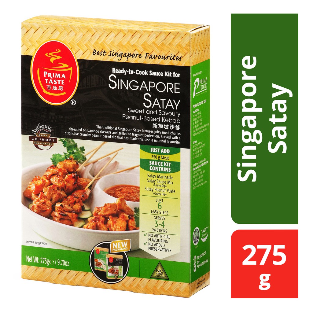 Jual Prima Taste Sauce Kit - Singapore Satay 275g | Shopee Indonesia