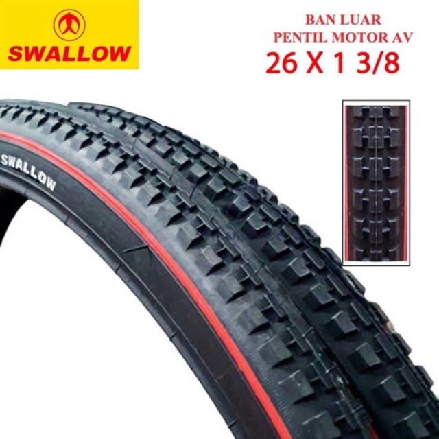 Jual BAN LUAR SWALLOW 26 x 1 3/8 jengki ctb | Shopee Indonesia