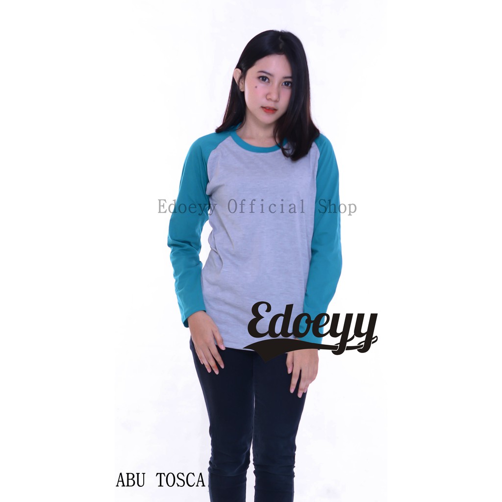 Jual Raglan Lengan Panjang / Baju Raglan / Reglan Polos / Kaos Reglan ...