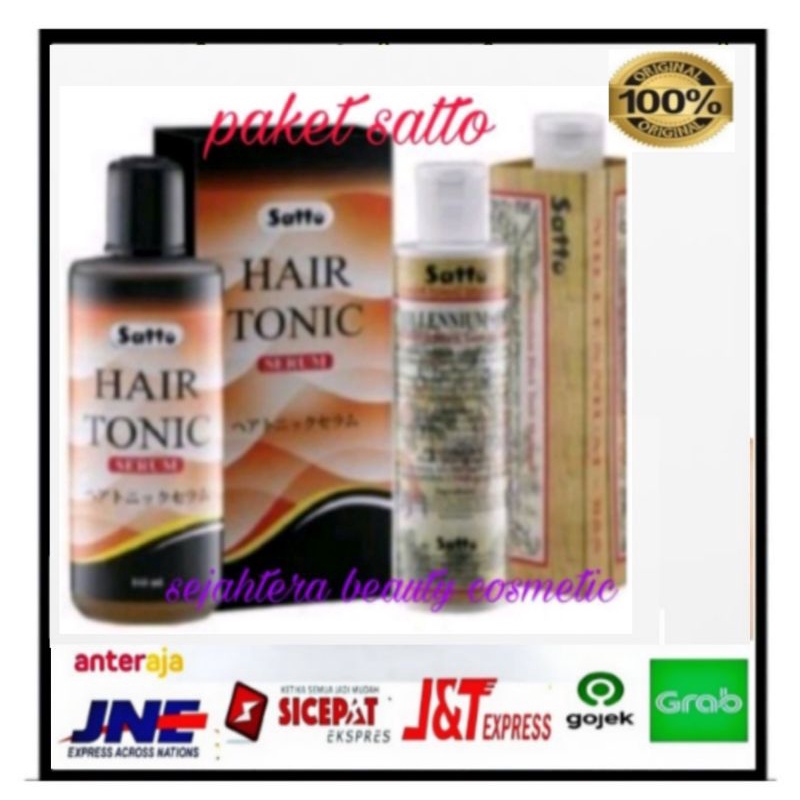 Jual satto tonic & shampoo ( paket hair tonic & shampoo ) | Shopee ...