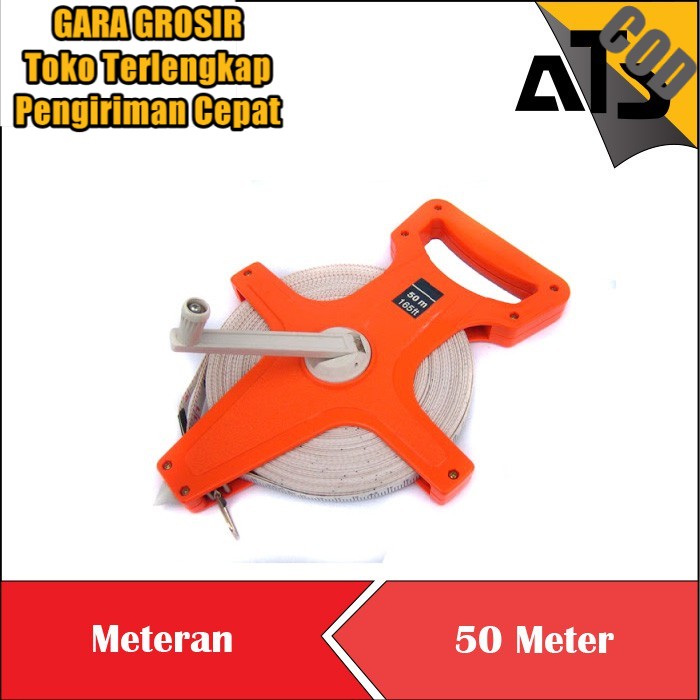 Jual METERAN 50 METER METERAN TANCAP TANCEP UKUR TANAH METERAN | Shopee ...