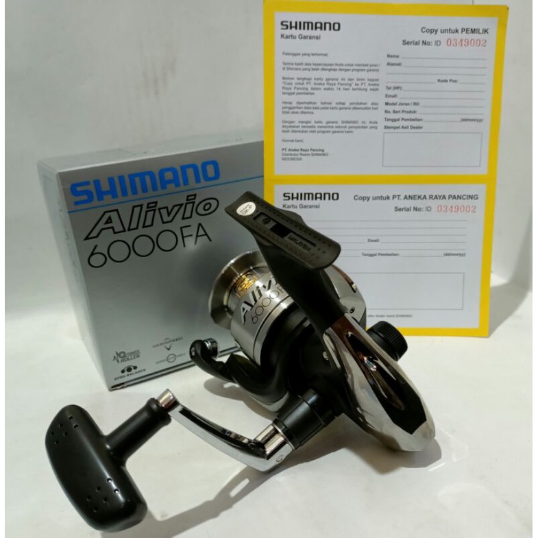 Jual REEL PANCING SHIMANO ALIVIO 6000 FA | 2 BALL BEARING | ORIGINAL ...