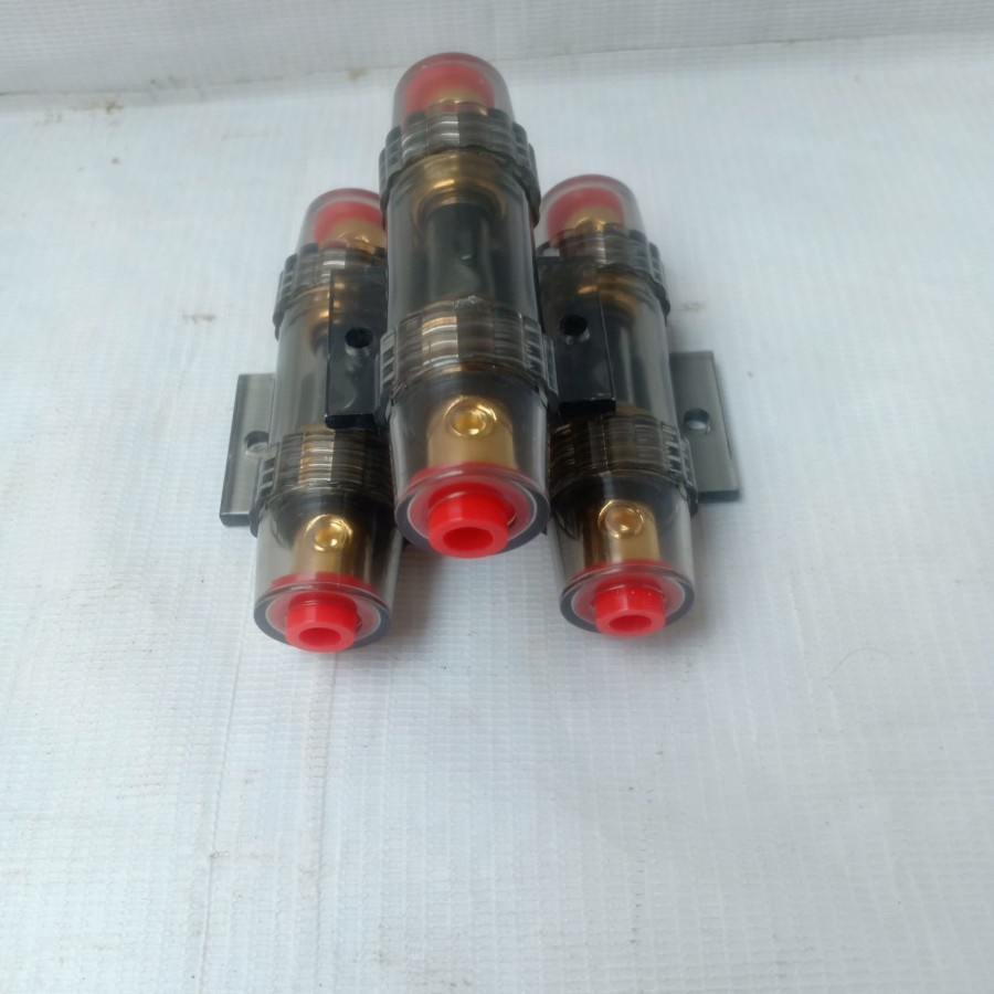 Jual sekring tabung audio mobil universal fuse holder single 60 amphere ...