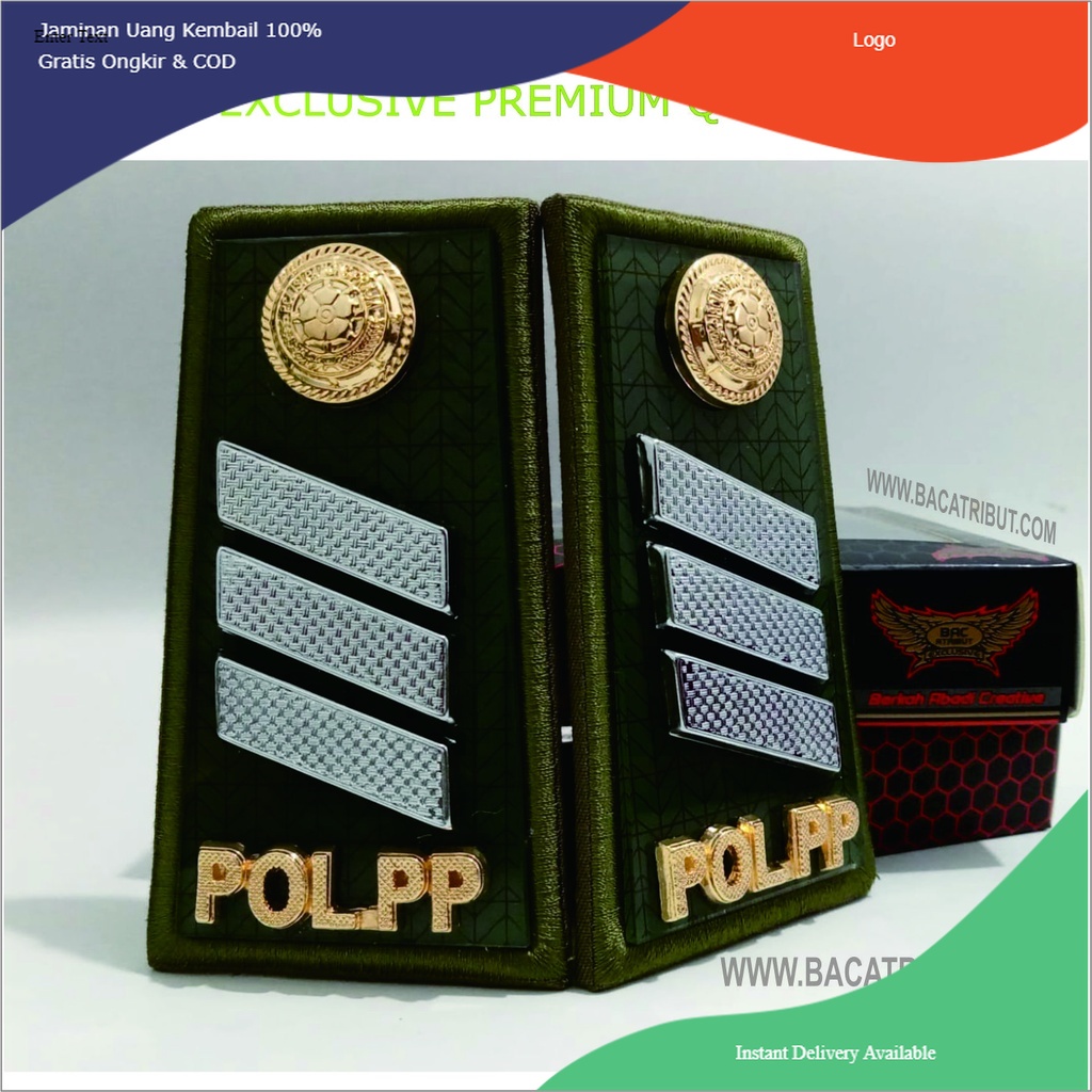 Jual ENK Tanda Pangkat PolPP Golongan 2c (Pengatur) premium | Shopee ...