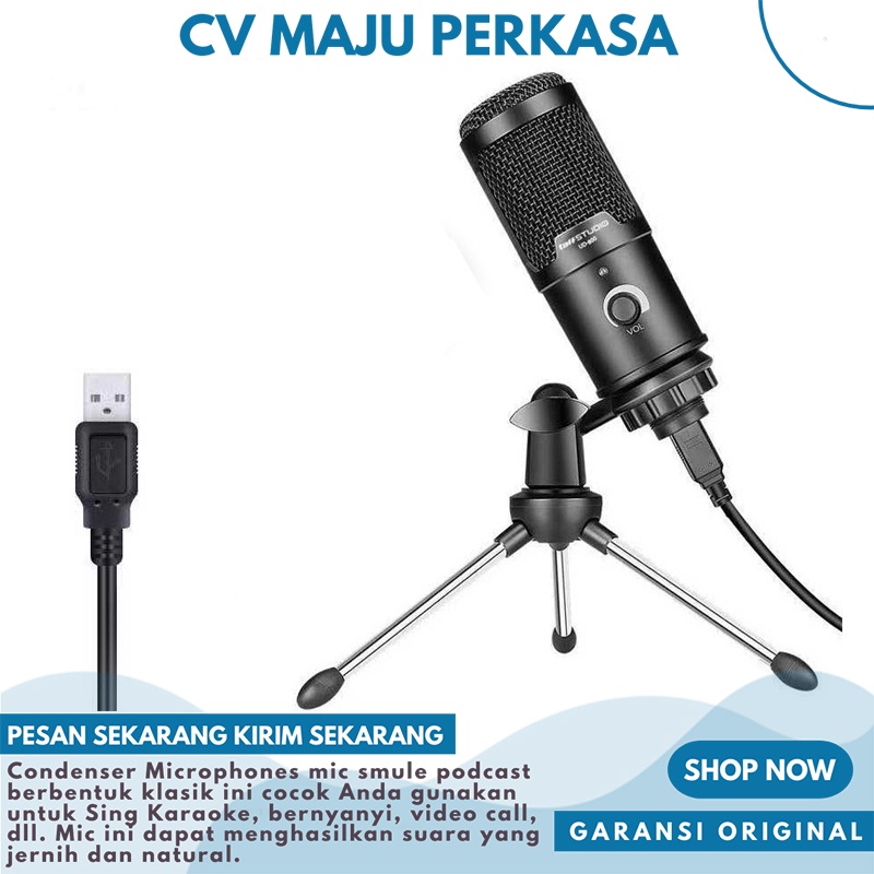 Jual Mikrophone Microphone Condenser Perekam Suara Youtuber Mic Podcast ...