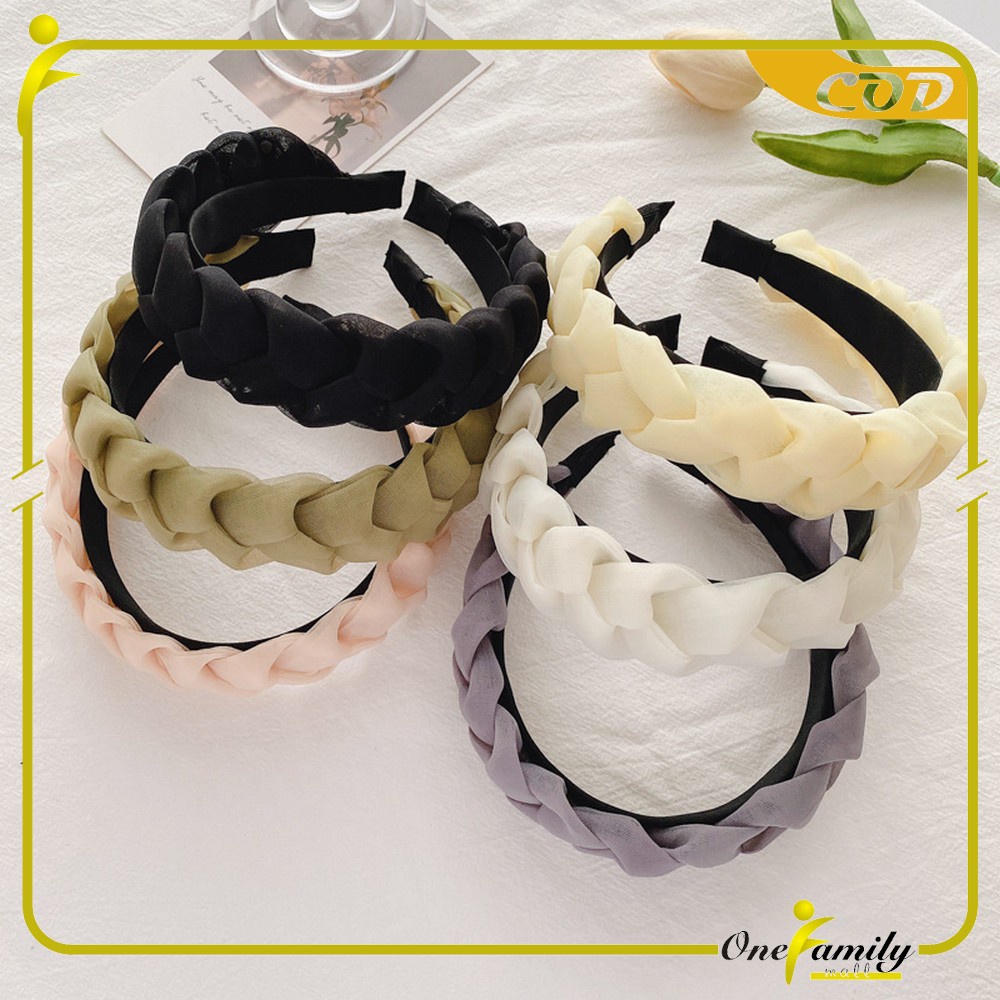 Jual ONE-C530 Bando Kepang Wanita Scrunchie / Bandana Nagita Organza ...