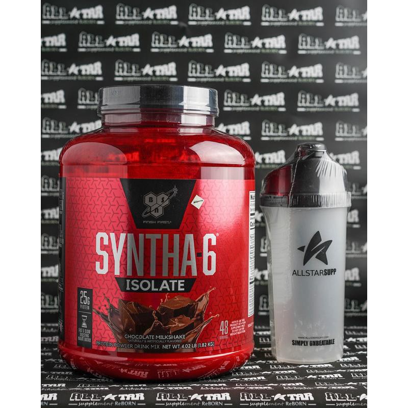 Jual BSN Syntha6 Isolate 4 lbs plus shaker whey protein isolate ...